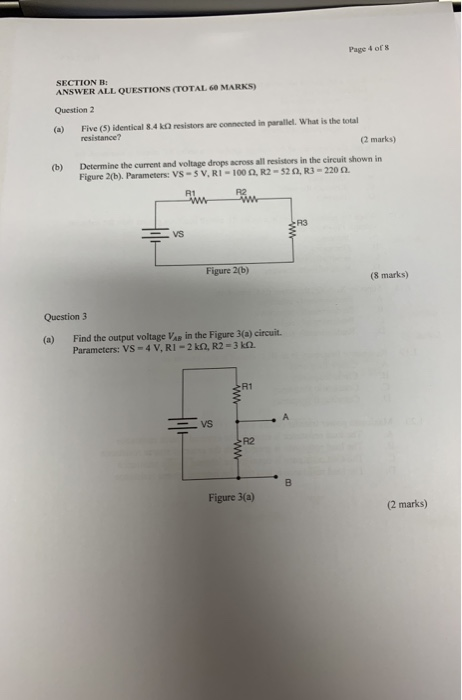 Solved Page 5 of 9 SECTION B: ANSWER ALL QUESTIONS IN THIS | Chegg.com