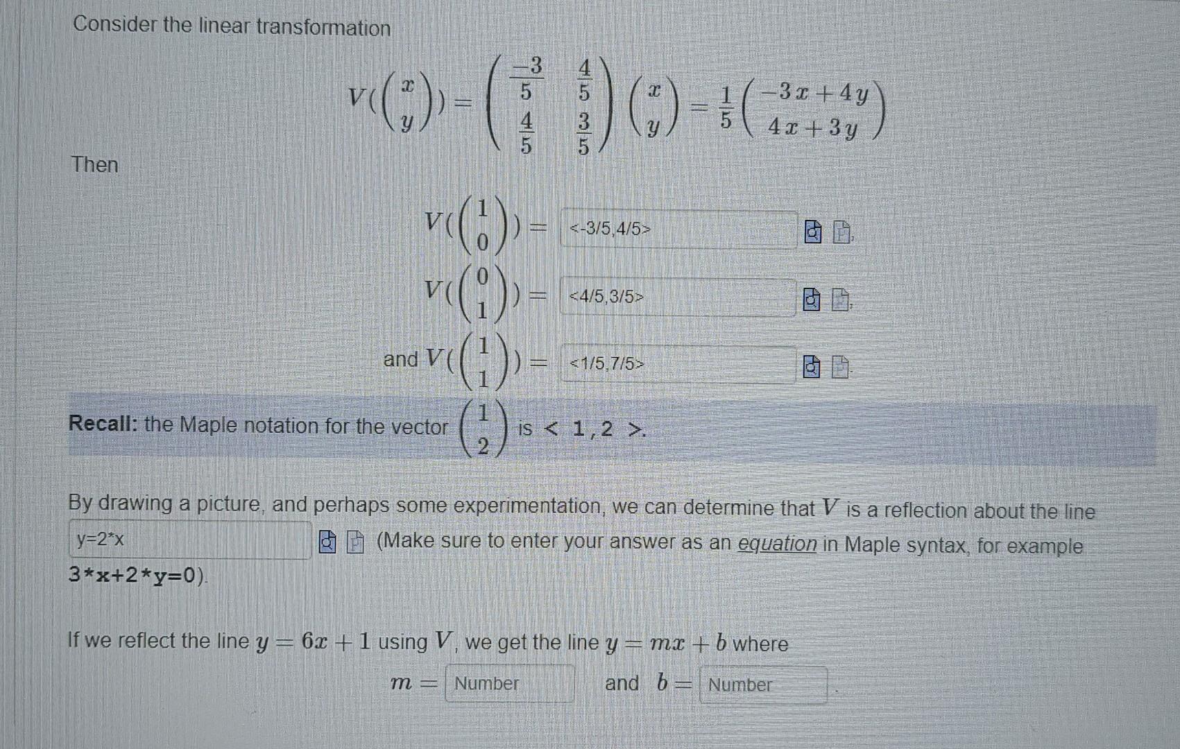 Solved Consider the linear transformation | Chegg.com