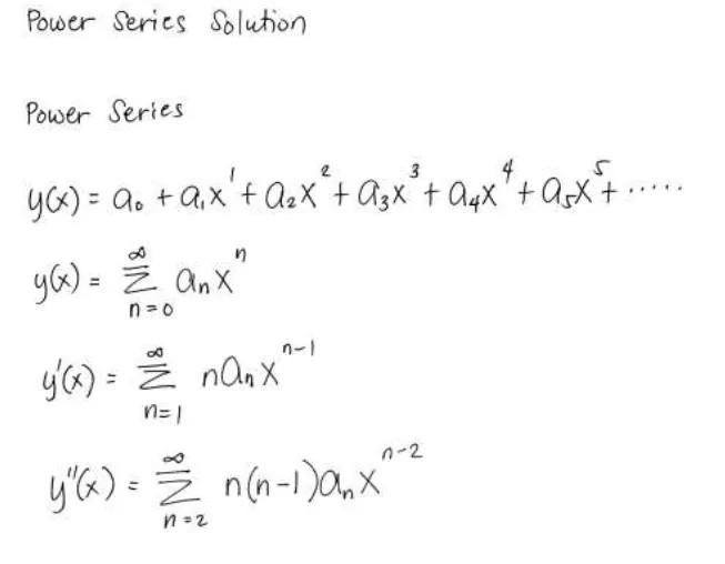 Solved Use Power Series to Solve for the following | Chegg.com