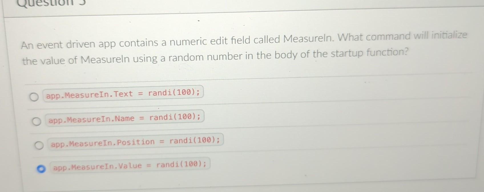 Solved An event driven app contains a numeric edit field | Chegg.com Solved An event driven app contains a numeric edit field | Chegg.com