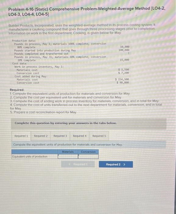 Solved Problem 4-16 (Static) Comprehensive | Chegg.com