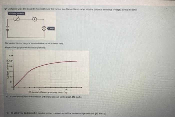 Solved Q1-A student uses this circuit to investigate how the | Chegg.com