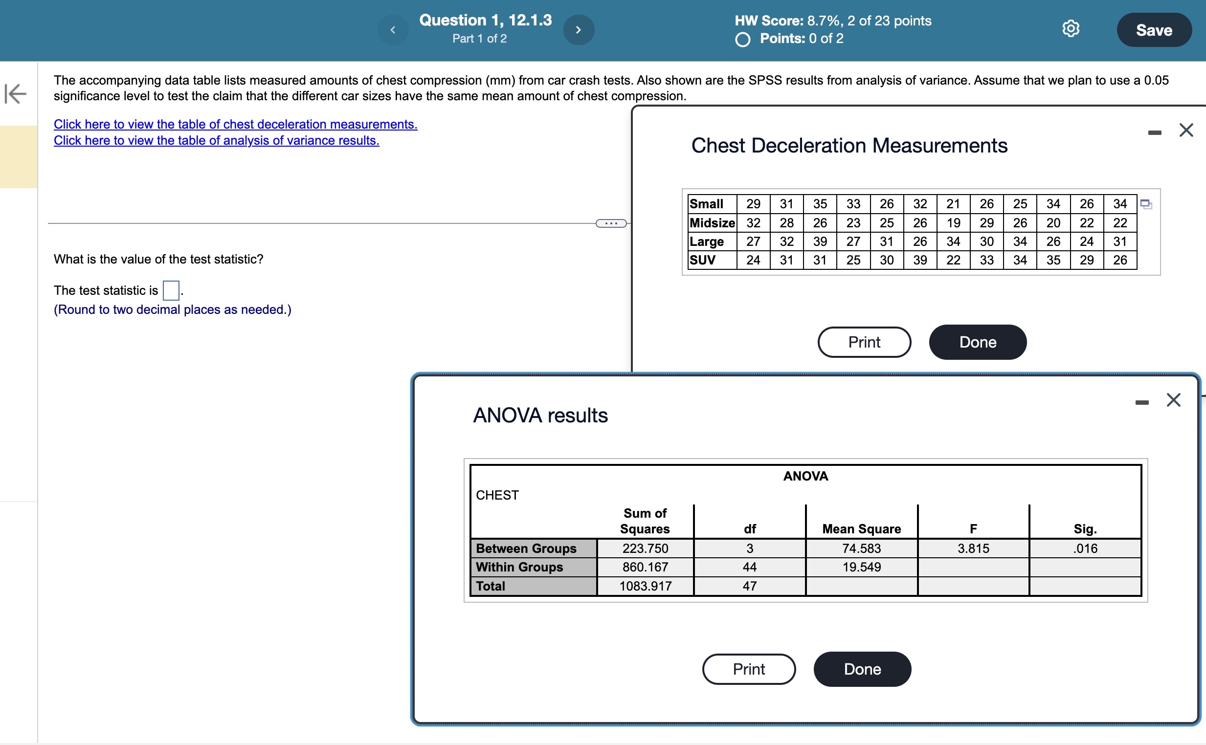 Solved What iThe accompanying data table lists measured | Chegg.com