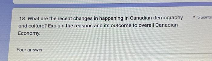 18. What are the recent changes in happening in | Chegg.com