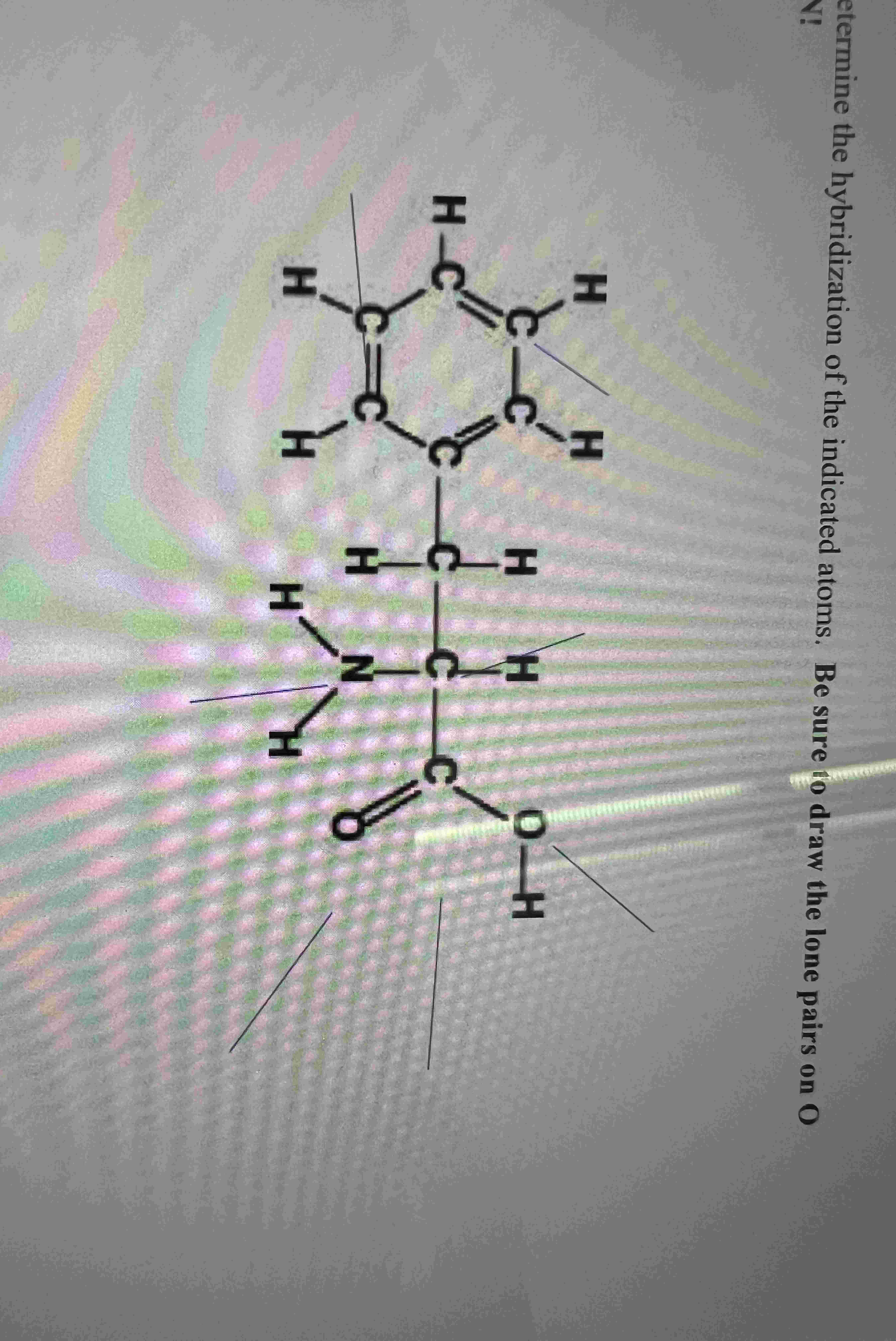 Solved Determine The Hybridization Of The Indicated Atoms