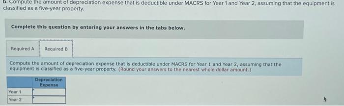 Solved Exercise 8-14A (Algo) Computing depreciation for tax | Chegg.com