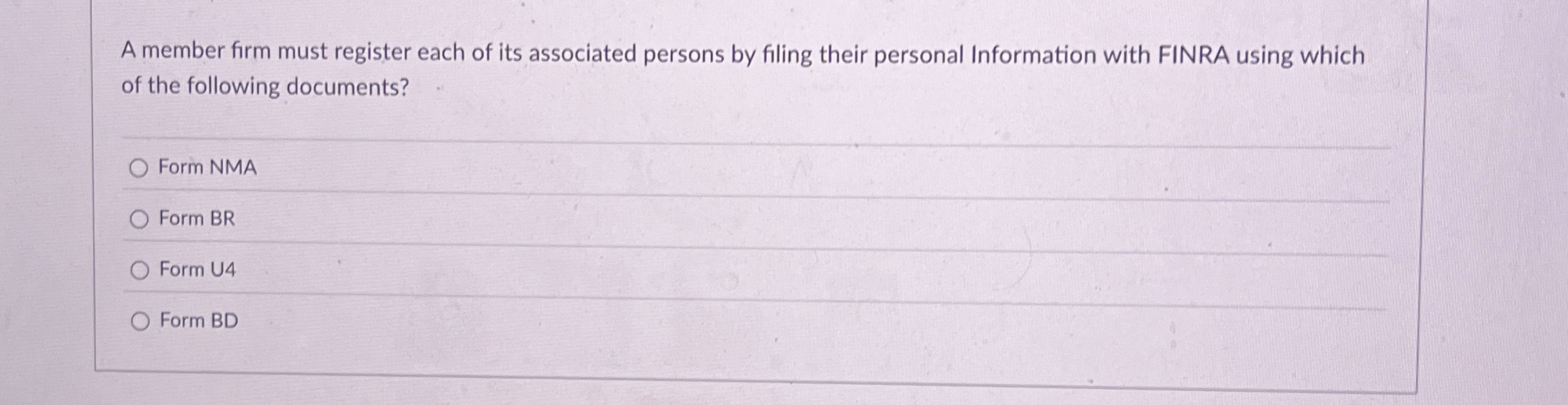 Solved A member firm must register each of its associated | Chegg.com
