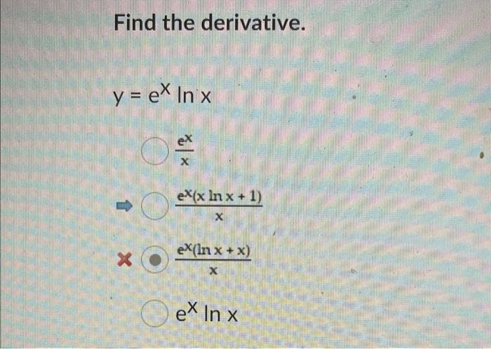 Solved Find the derivative. | Chegg.com
