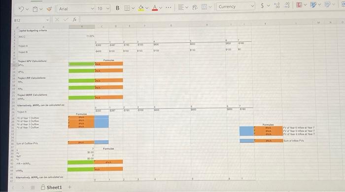 Solved Open spreadsheet Moject A: 1 Profect θ:1 Q What it | Chegg.com