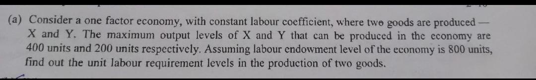 Solved (a) ﻿Consider a one factor economy, with constant | Chegg.com
