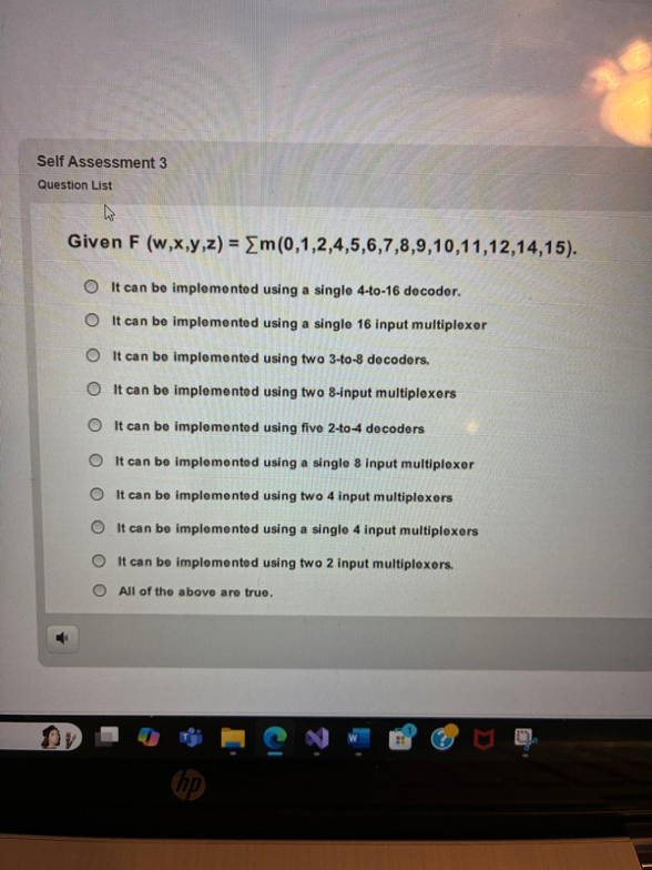 Solved Self Assessment 3Question ListGiven | Chegg.com