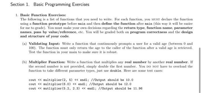 Solved Section 1 Basic Programming Exercises 1 Basic 3738