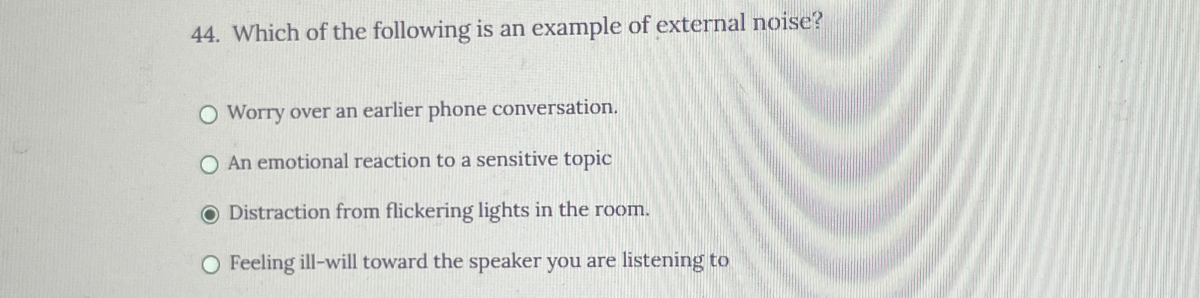 Solved Which of the following is an example of external | Chegg.com