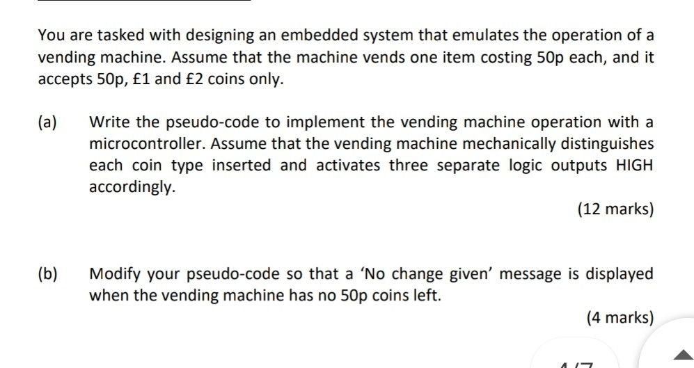 You are tasked with designing an embedded system that | Chegg.com