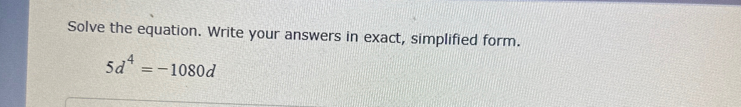 Solved Solve the equation. Write your answers in exact, | Chegg.com