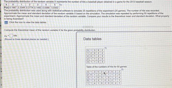 Solved 1. Compute the theoretical mean of the random | Chegg.com