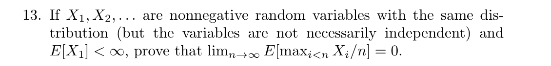 Solved If X1x2dots Are Nonnegative Random Variables With