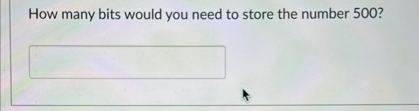 Solved How many bits would you need to store the number | Chegg.com