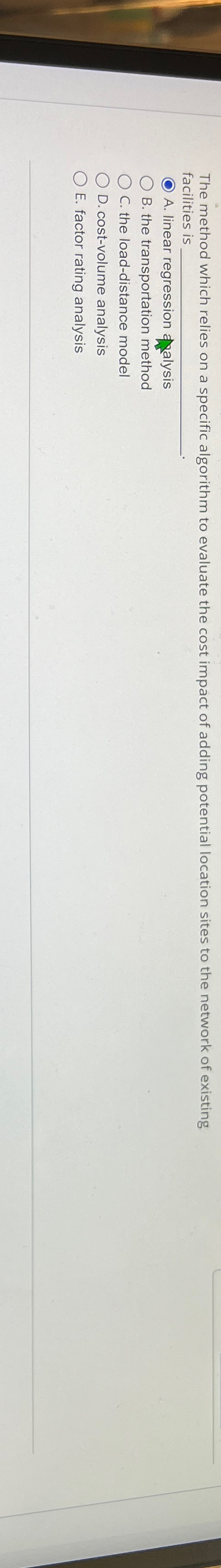 Solved The method which relies on a specific algorithm to | Chegg.com