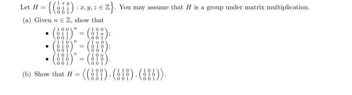 Solved (a) Given n∈Z, show that - | Chegg.com