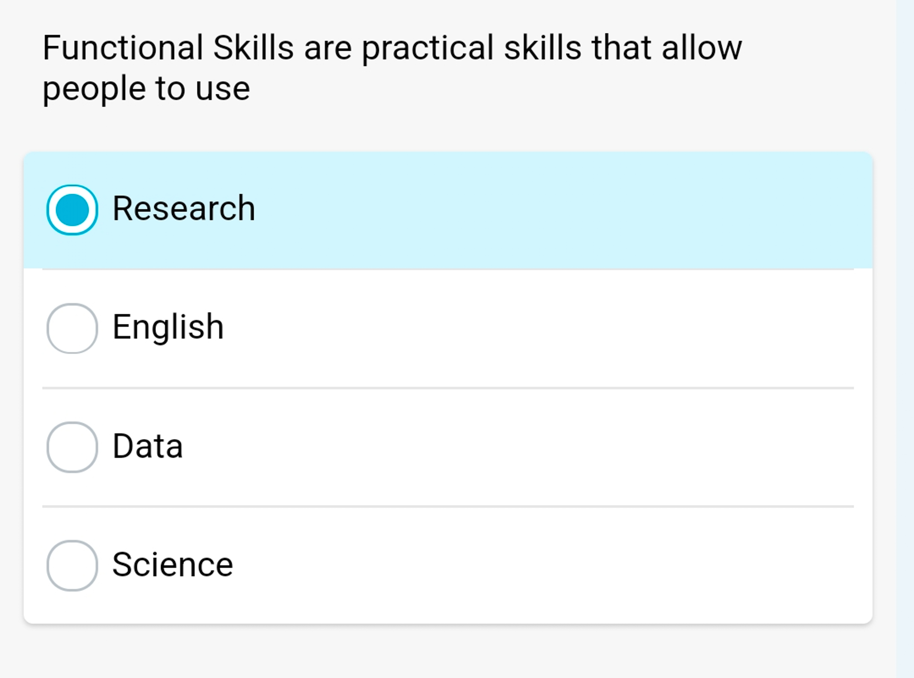 Solved Functional Skills are practical skills that | Chegg.com