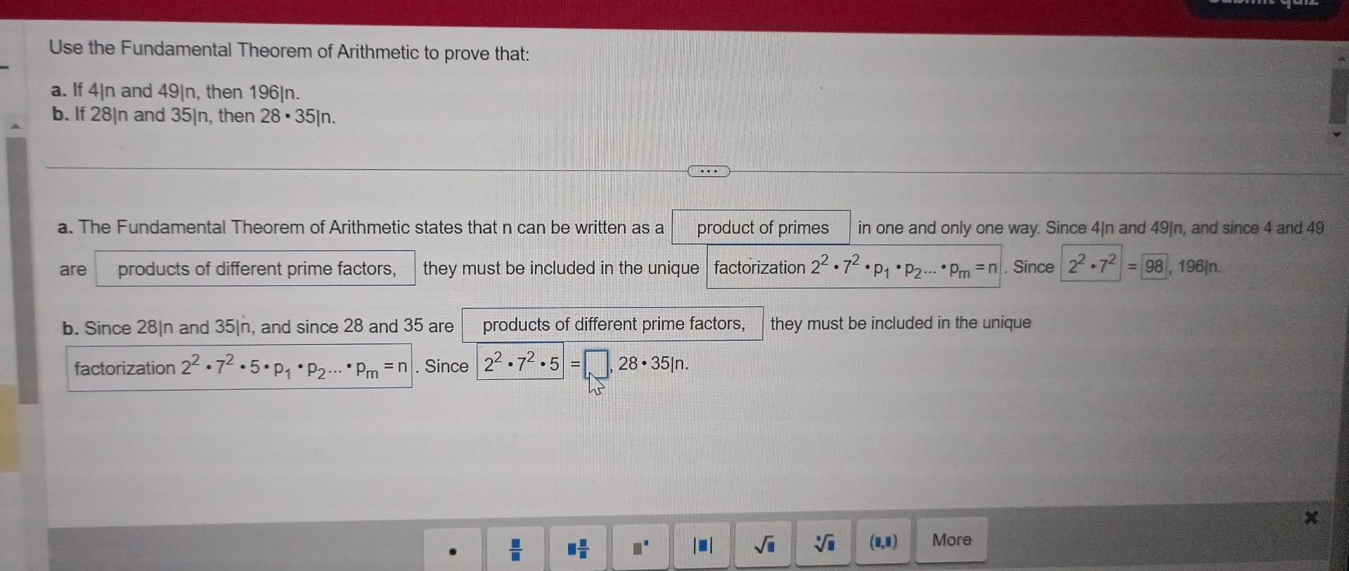 Solved Use the Fundamental Theorem of Arithmetic to prove | Chegg.com