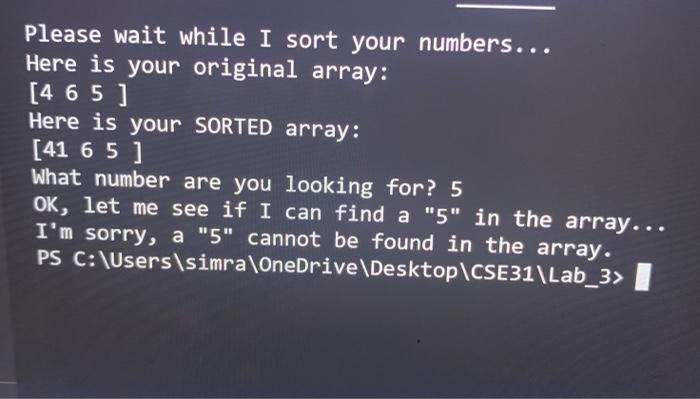 Solved Please wait while I sort your numbers... Here is your | Chegg.com