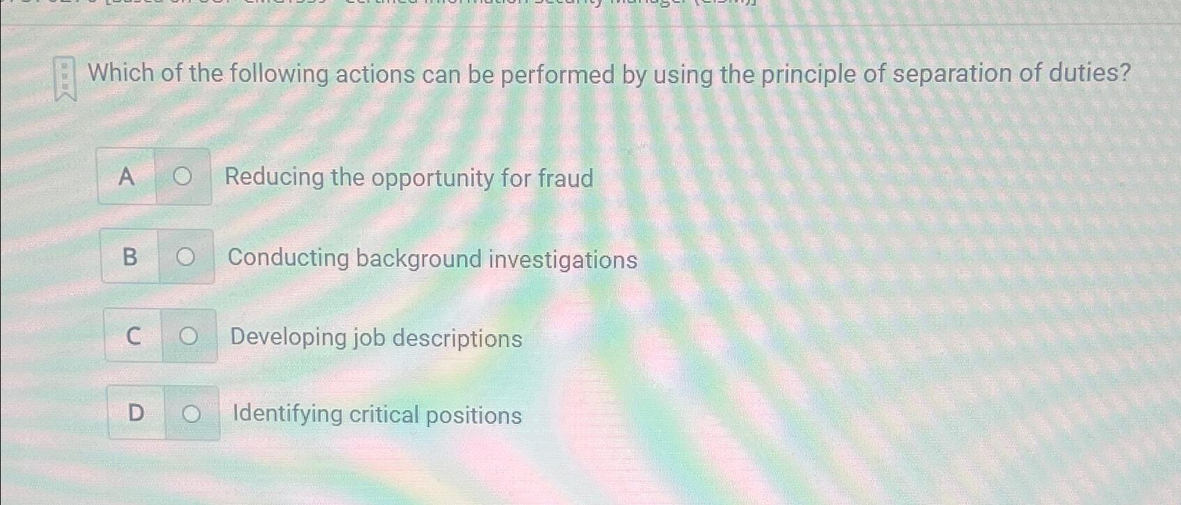 Solved Which of the following actions can be performed by | Chegg.com