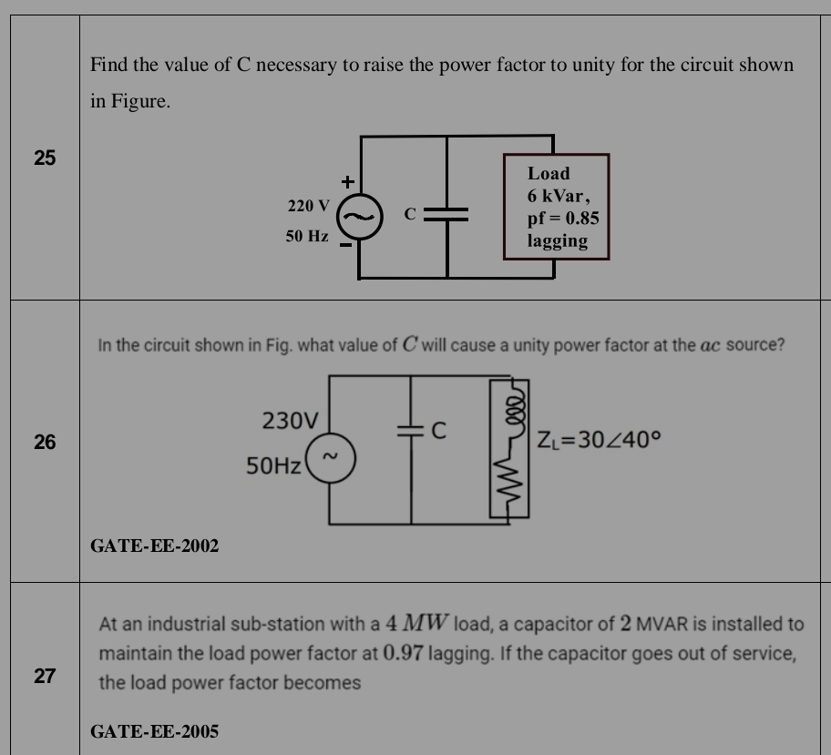 Solved 252627Find the value ofC necessary to raise the power | Chegg.com
