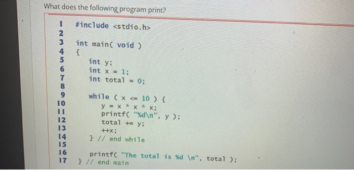 Solved What does the following program print? #include int | Chegg.com