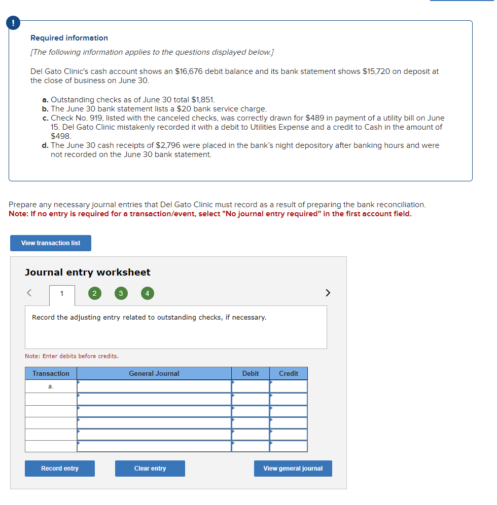 Solved Required information[The following information | Chegg.com