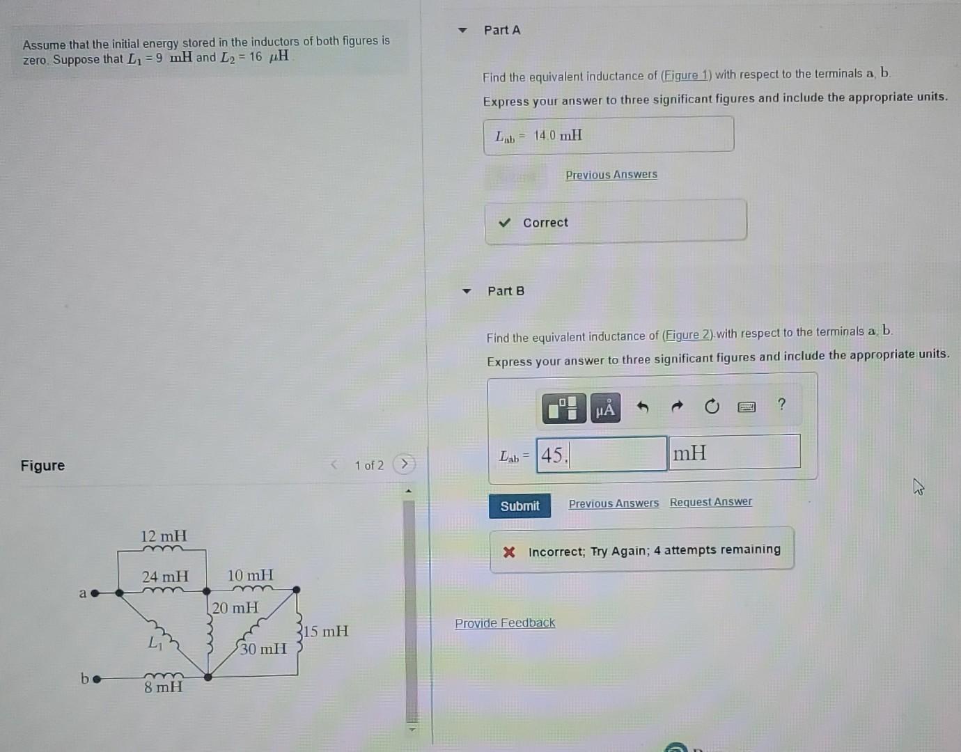 Solved Part A Assume that the initial energy stored in the | Chegg.com