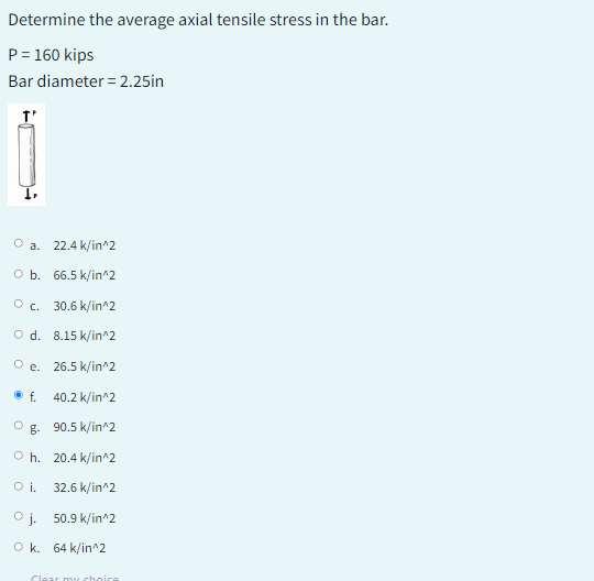 Solved Determine the average axial tensile stress in the | Chegg.com