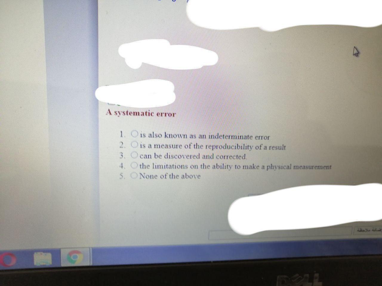 Solved Asystematic error 1. is also known as an | Chegg.com