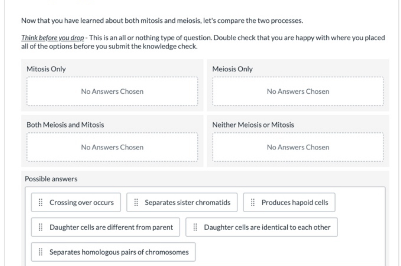 Solved Now that you have learned about both mitosis and | Chegg.com