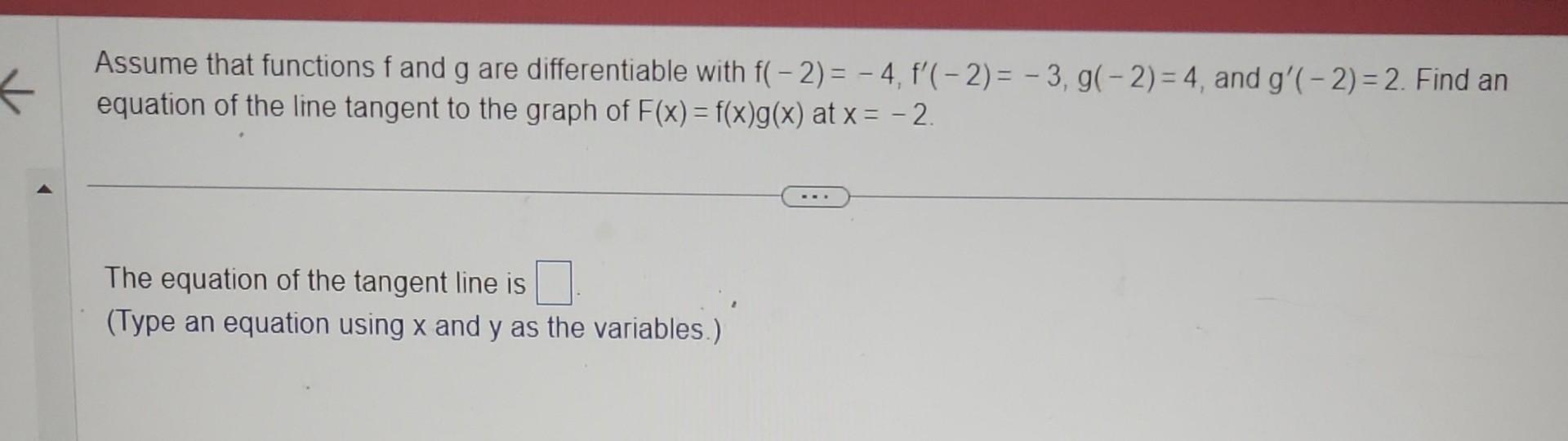 Solved Assume that functions f and g are differentiable with | Chegg.com