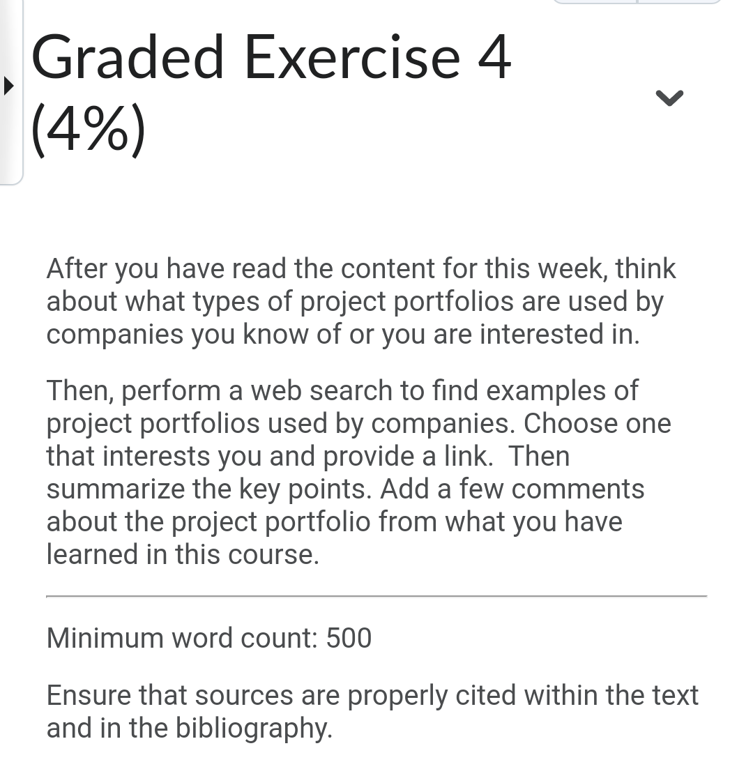 Solved Graded Exercise 4 (4%) After you have read the | Chegg.com