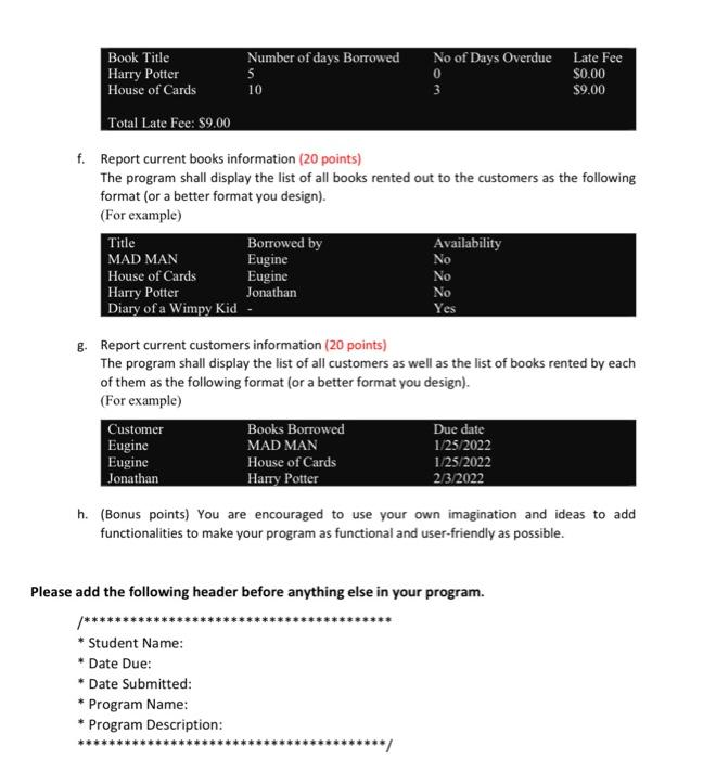 Solved ITEC 4261 JAVA Programming 2022 Spring Project: Book | Chegg.com