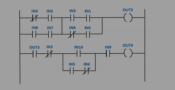 Solved Write the mnemonic code for this ladder diagram and | Chegg.com
