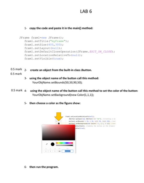 Solved LAB 6 1. copy the code and paste it in the main() | Chegg.com
