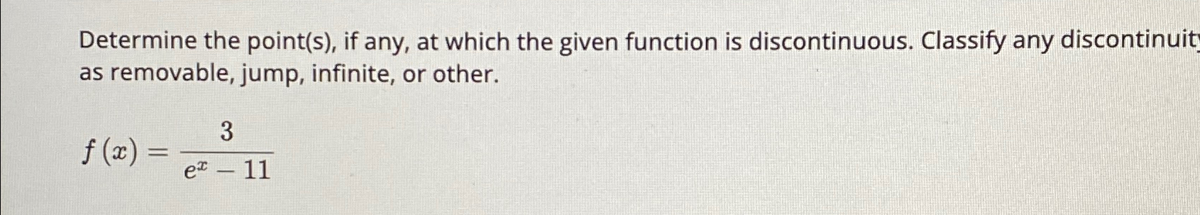 Solved Determine the point(s), ﻿if any, at which the given | Chegg.com