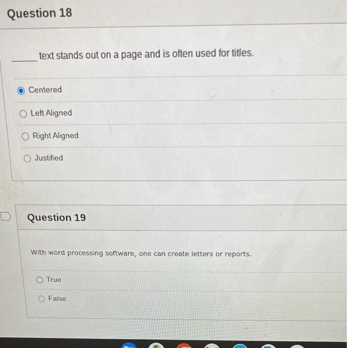 Solved text stands out on a page and is often used for | Chegg.com