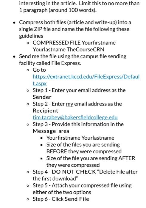 File Manipulation Assignment Your task is to find an | Chegg.com