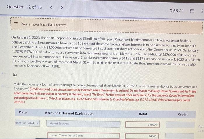 Solved On January 1, 2023, Sheridan Corporation issued $8 | Chegg.com
