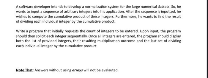 Solved A software developer intends to develop a | Chegg.com
