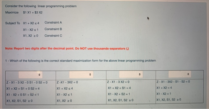 Solved Consider the following linear programming problem | Chegg.com