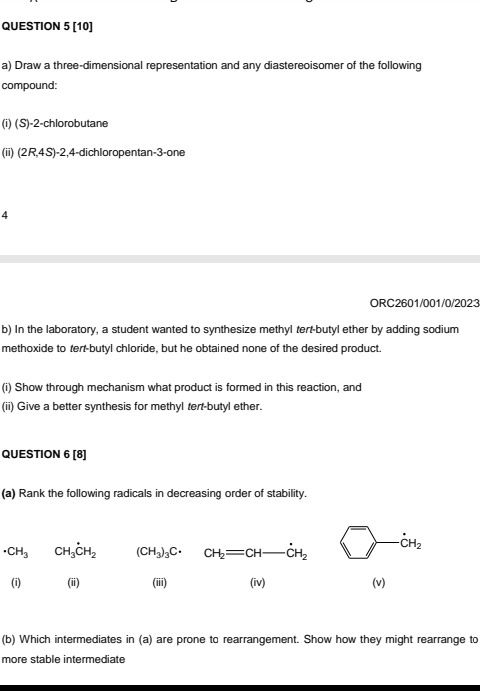 Solved QUESTION 5 [10] a) Draw a three-dimensional | Chegg.com