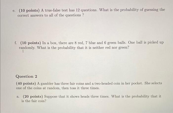 Solved (40 points) Consider the following short questions. | Chegg.com Solved (40 points) Consider the following short questions. | Chegg.com