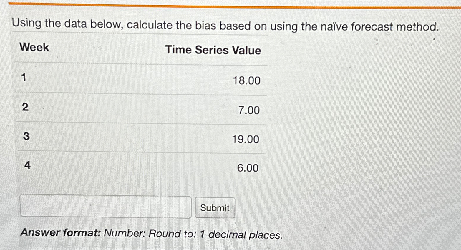 Solved Using the data below, calculate the bias based on | Chegg.com