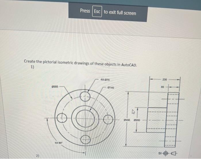 Solved Create the pictorial isometric drawings of these | Chegg.com